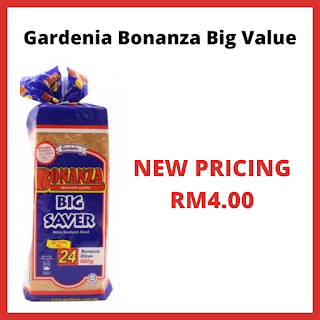 Harga Baru 12 Produk Roti Gardenia Yang Naik Mulai 1 Disember