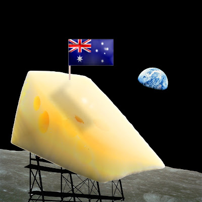 Sending Weird Things into Space - Can We Get a Big Cheese on the Moon?