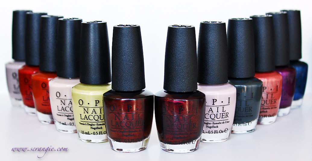 Scrangie: OPI Germany Collection Fall 2012 Swatches and Review