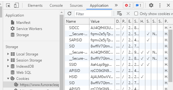 How to find cookie details in Chrome Browser