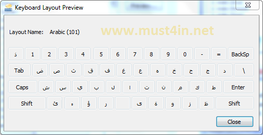 Cara Menampilkan Keyboards Font Arabic di Windows 7 | KIS-PC