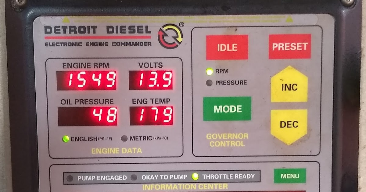 Operating the Detroit Diesel Electronic Engine Commander (EEC) - Blog ...
