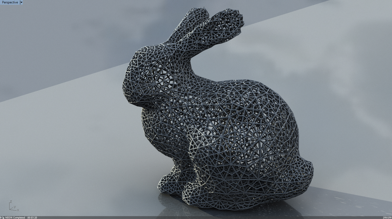 【Grasshopper_27】Crystallonを使ってウサギをラティス形状に加工してみた|Parametric Design Labo