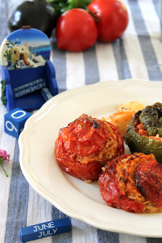 Donkey and the Carrot: GEMISTA! STUFFED TOMATOES AND PEPPERS! ΓΕΜΙΣΤΑ ...