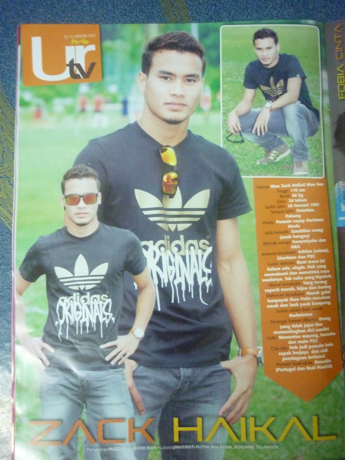 wany's story :): Wan Zack Haikal di Majalah Hiburan URTV