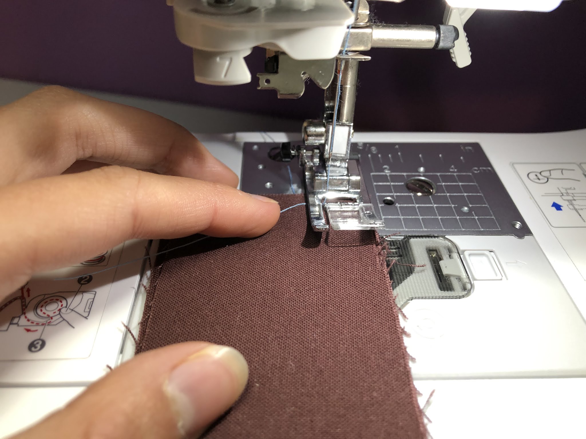 Learning To Sew: Sewing A Straight Line On Fabric