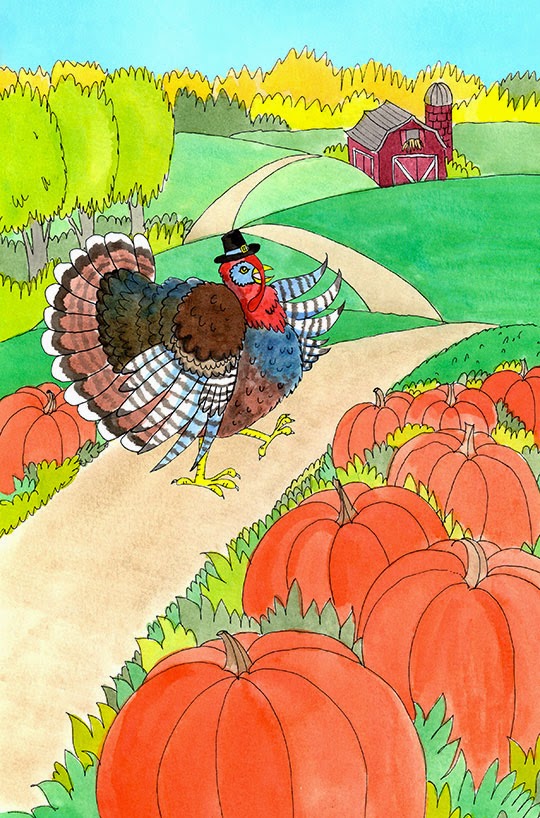 The Hare Illustratère: Tom Turkey E-Book Illustrations