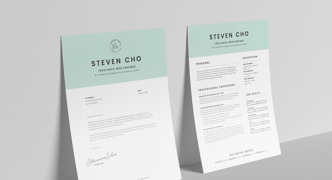 Indesign Letter Template ~ Resume Letter