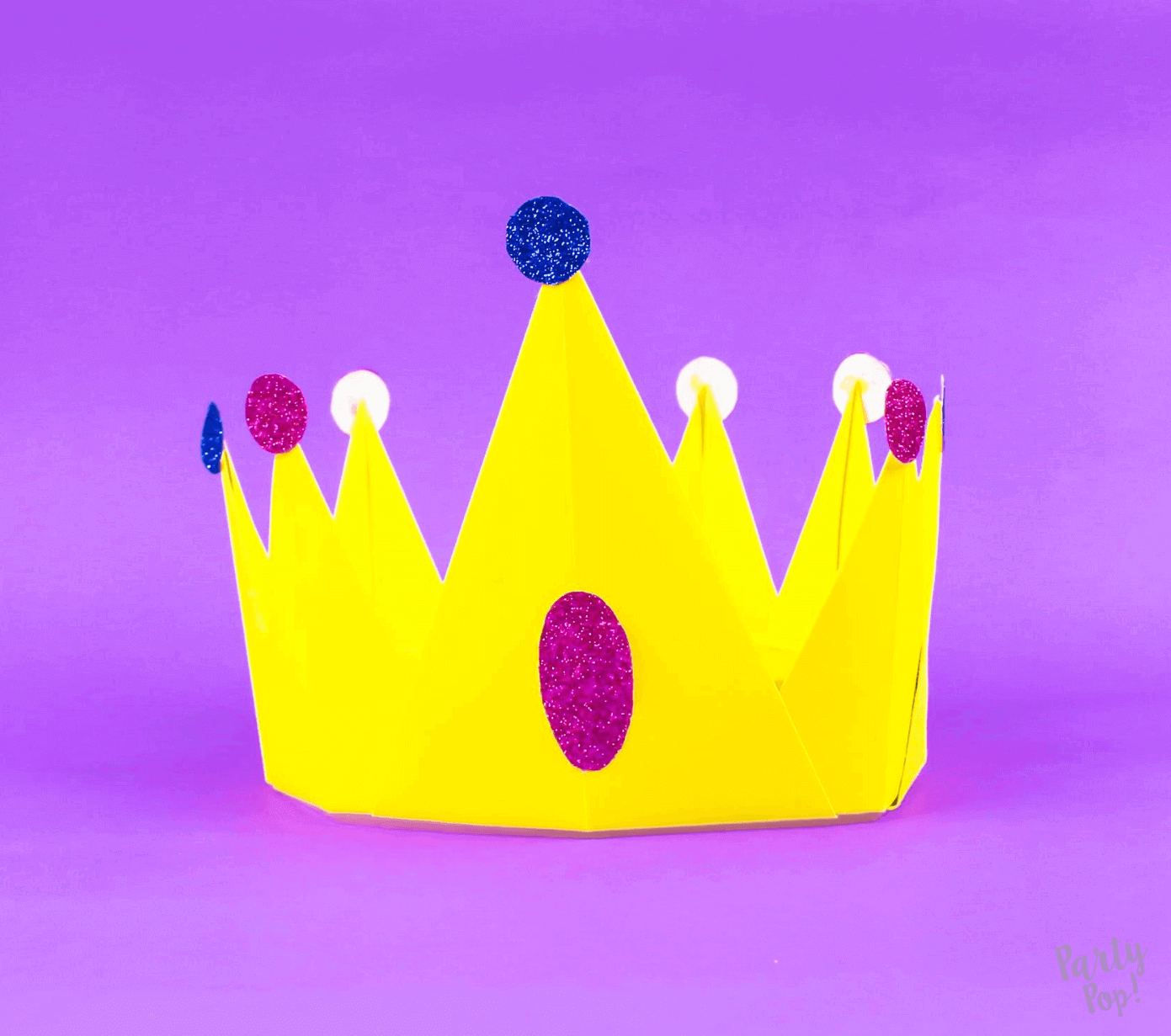 Corona de papel 👑 - Origami Fácil | PartyPop DIY