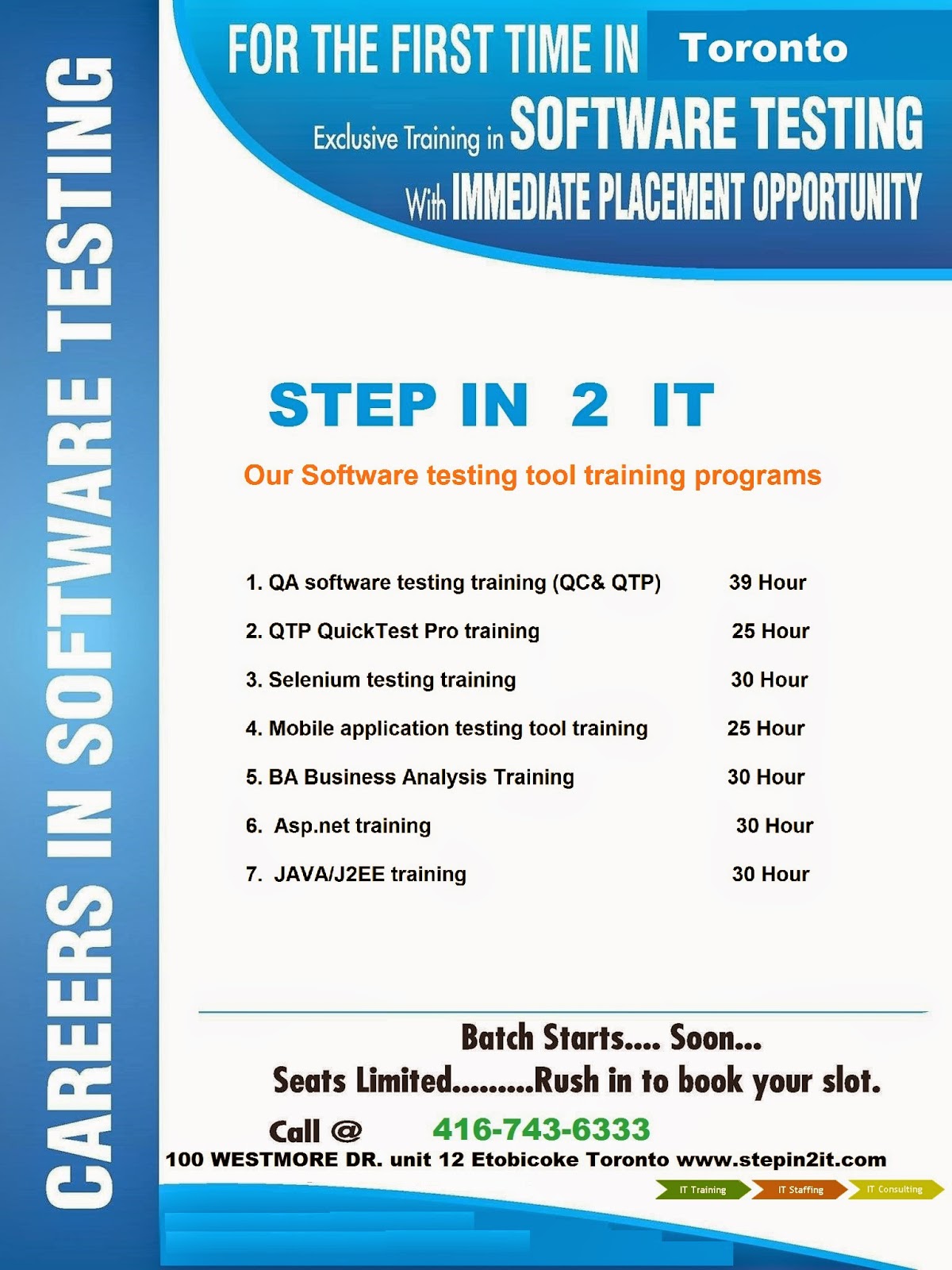 Qa Training Markham Gtaontariocanada