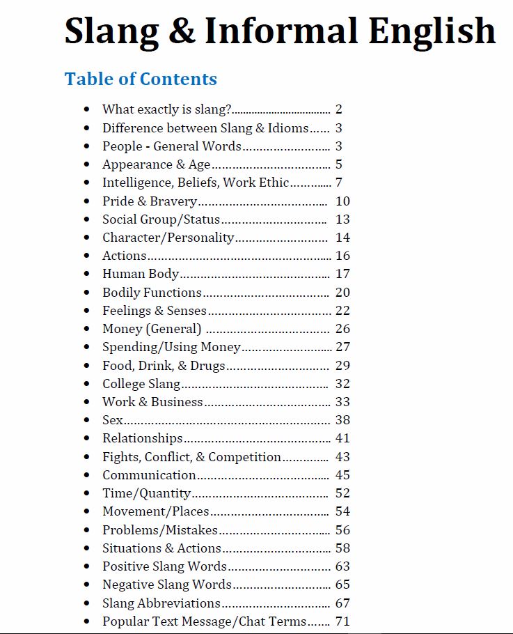 Dil-and-Language : Slang & Informal English