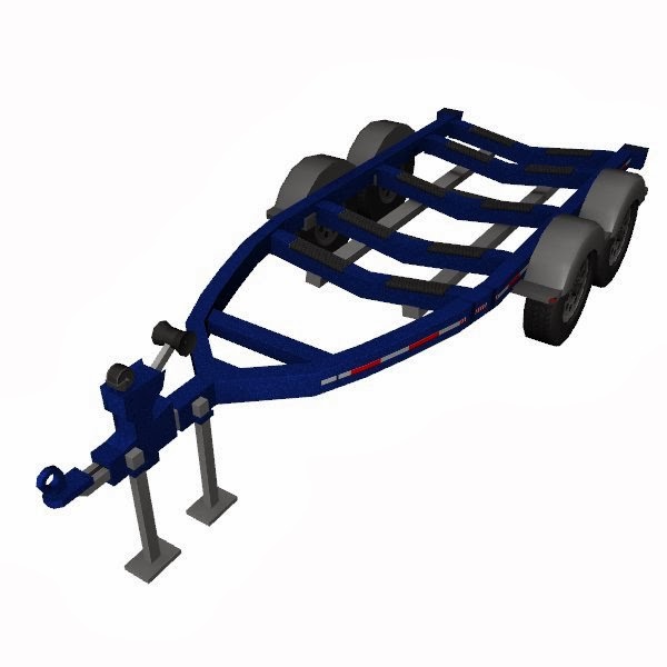 Simming in Magnificent Style: Rowing boat trailer