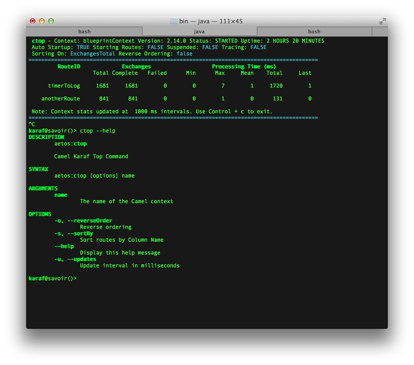 I code by the sea.: Want to see your top Apache Camel routes in a ...