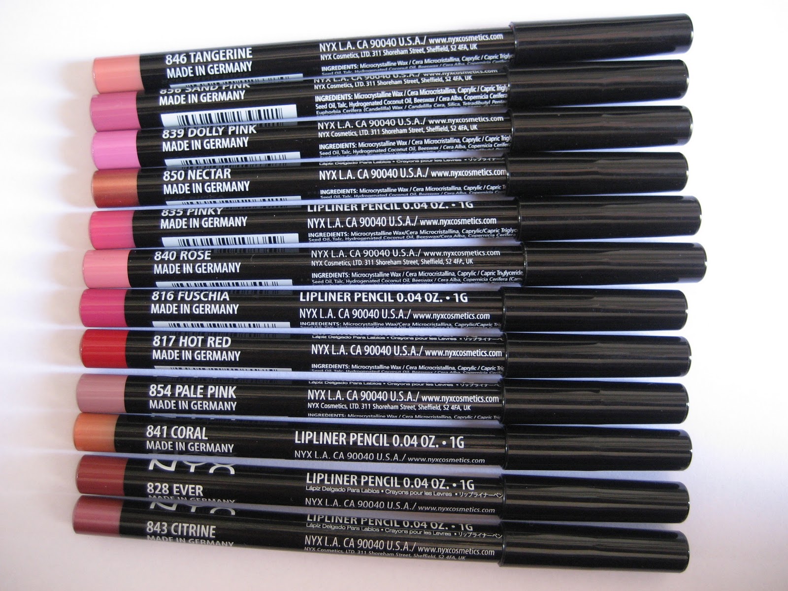 Beauty And The City: Swatches perfiladores labios NYX