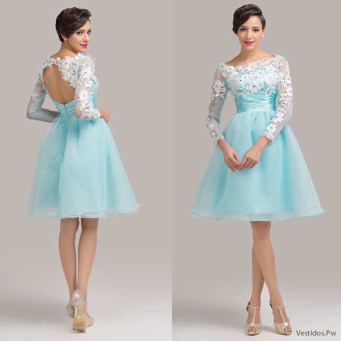 22 Vestidos Cortos Azul Turquesa ¡Tendencias 2020! | Vestidos | Moda ...