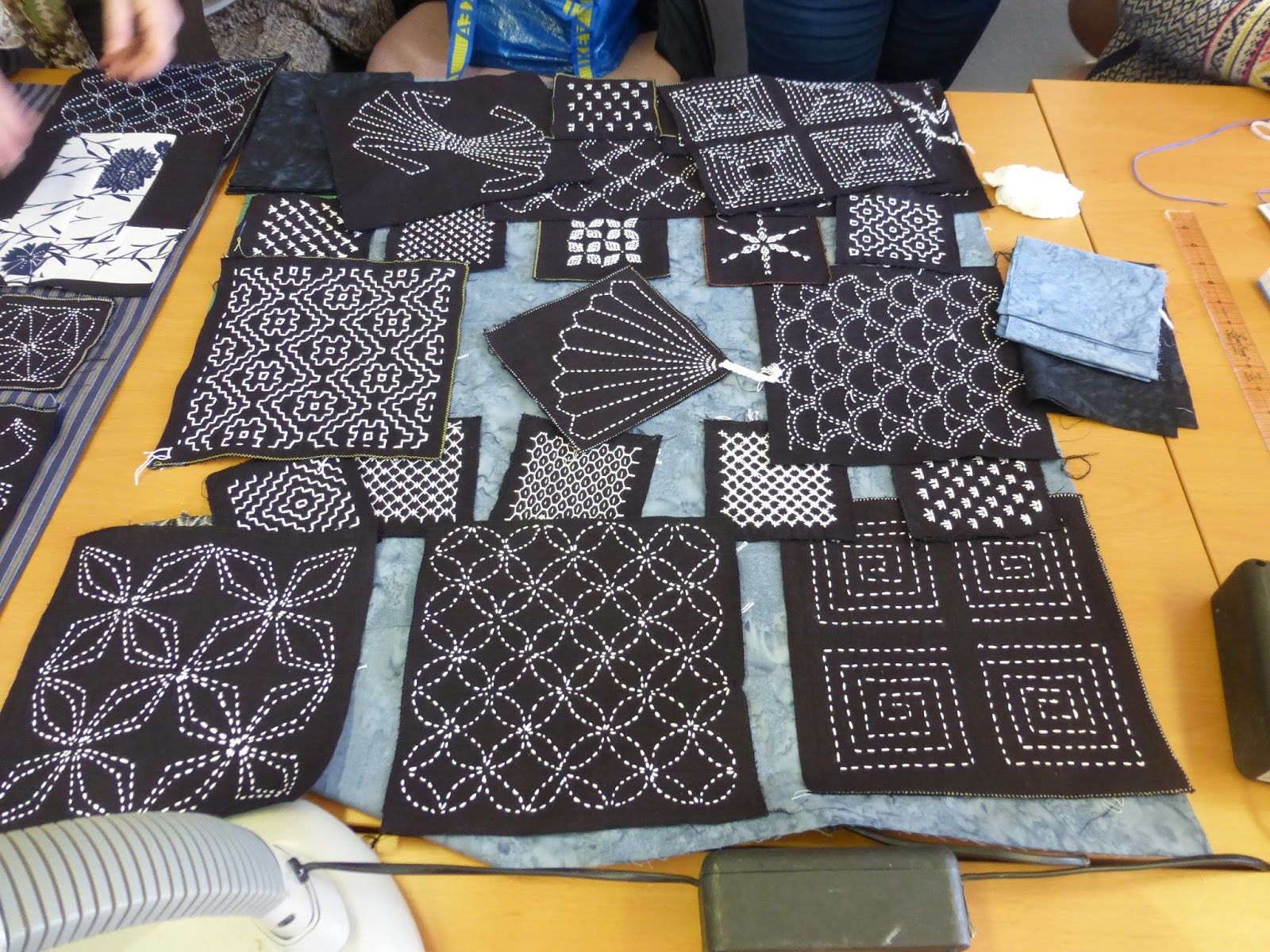 sashiko and other stitching: Last sashiko sessions at Kaleidoscope and ...