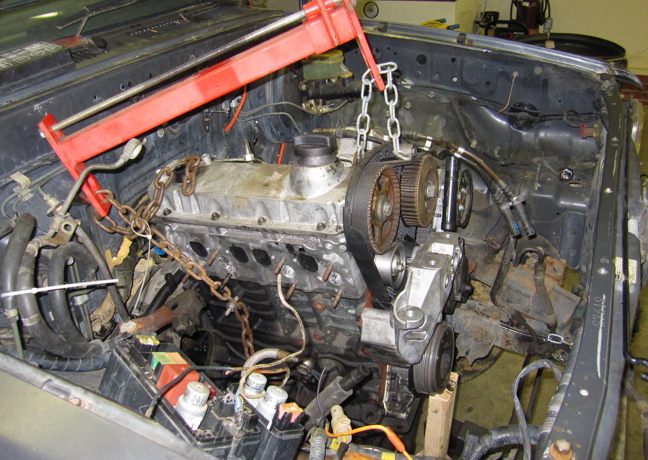 Toyota TDI 4Runner Project - Diesel Conversion: First VW TDI test fit ...