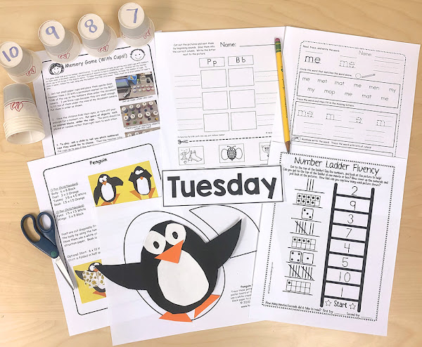 Distance Learning Packets for TK - Winter WEEK 6!