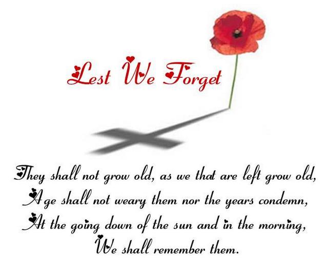 Lest We Forget Poems Quotes
