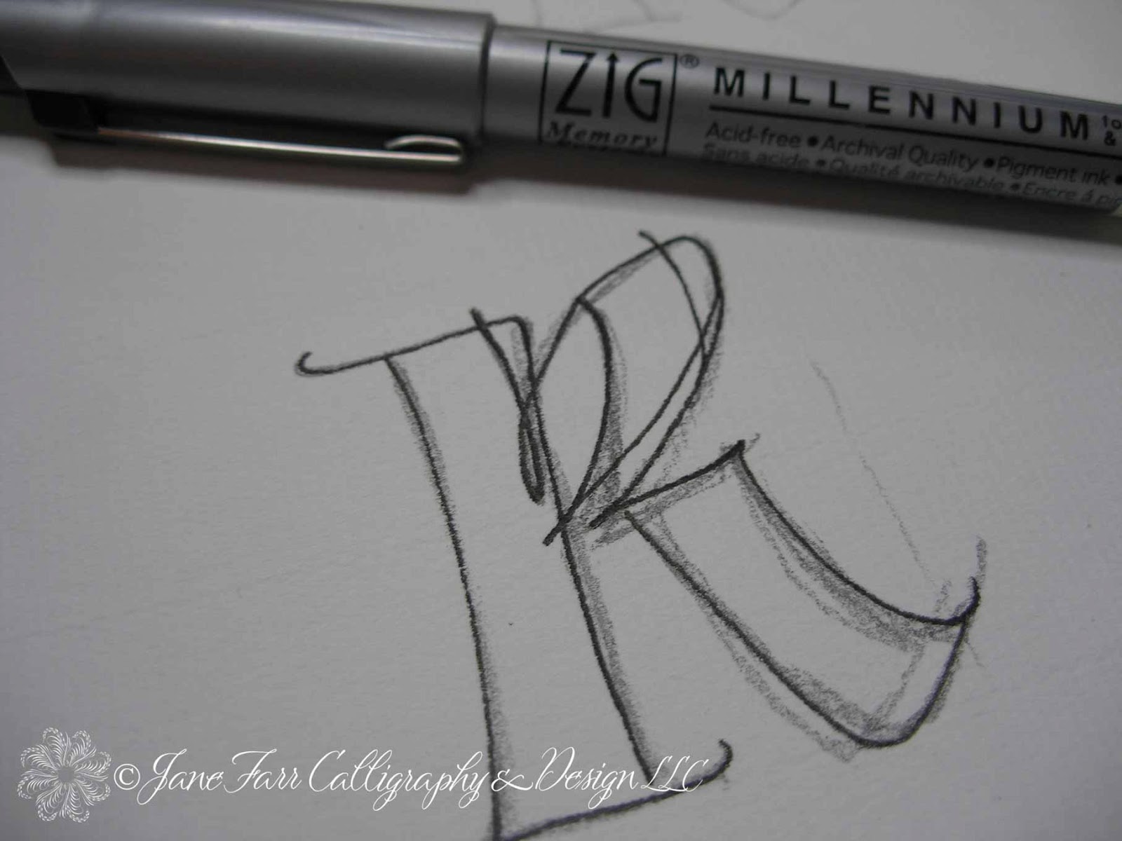 A Place To Flourish: Calligraphy Flourish Friday - Decorated Letters