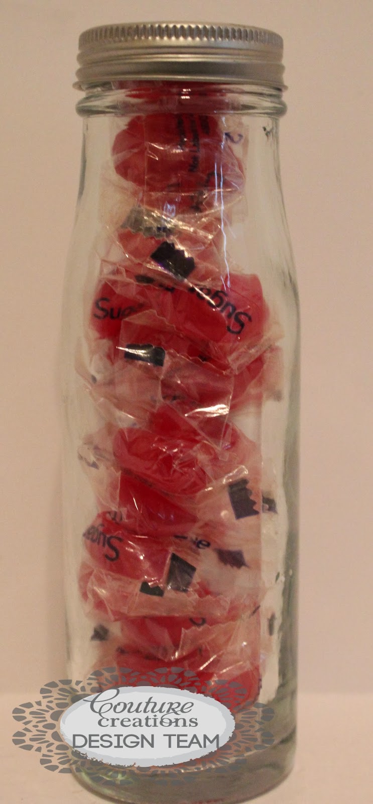 Pam Bray Designs: A Girl with Flair: Fall Candy Bottle with Couture ...