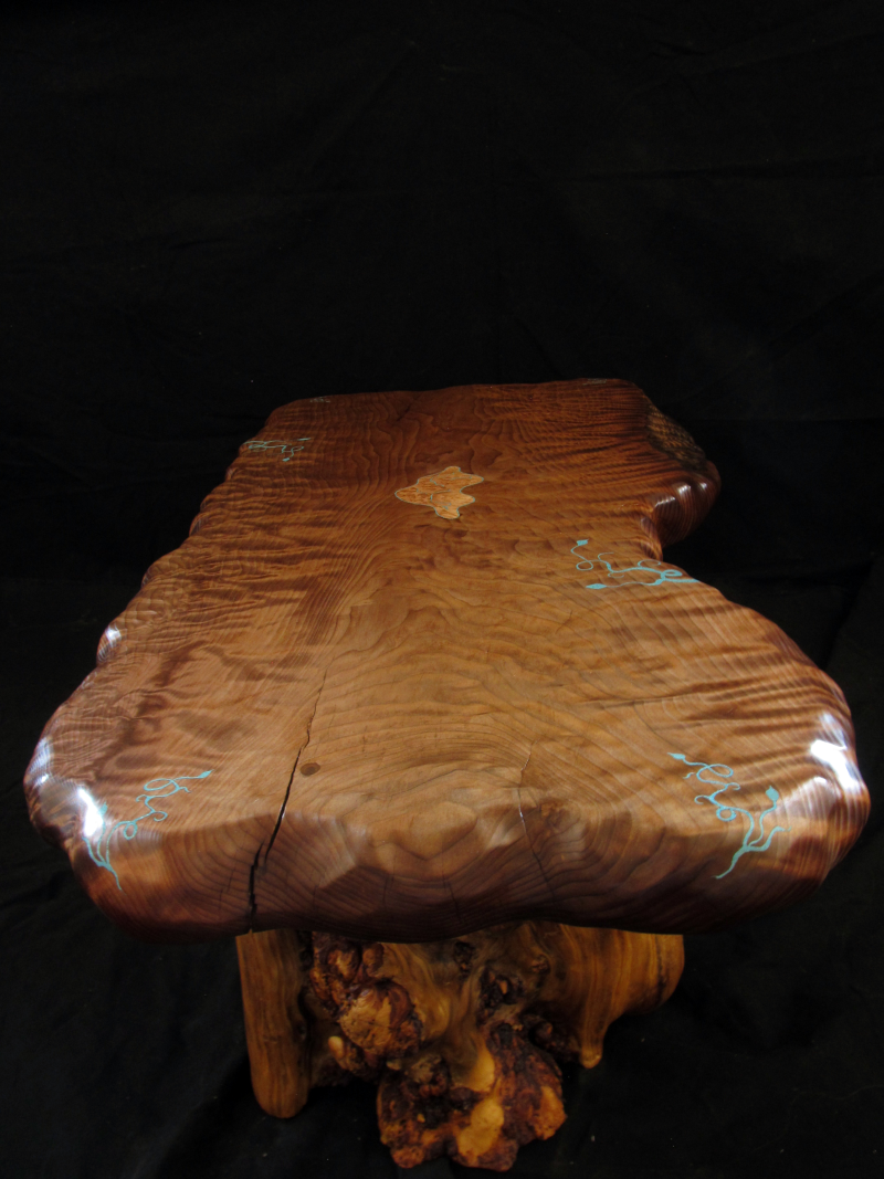 Custom Juniper Log Furniture & Taxidermy Pedestals: Outdoor Curly ...