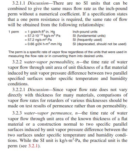 ASTM E 154 Standard Test Methods for Water Vapor Retarders