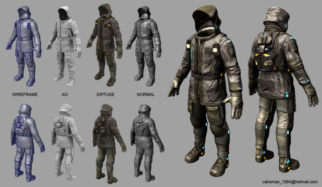 valromanfrancisco: Biosuit Texturing