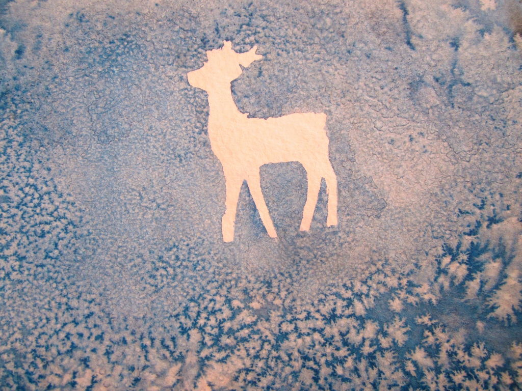 art and soul preschool: Winter Deer Card