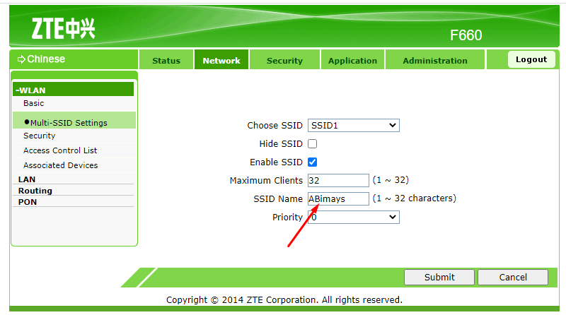 ganti PASSWORD WIFI modem ZTE f660 menggunakan laptop