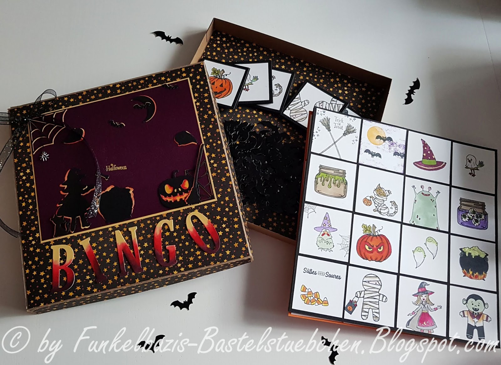 Funkelbazis Bastelstübchen: Halloween-Bingo für Kinder