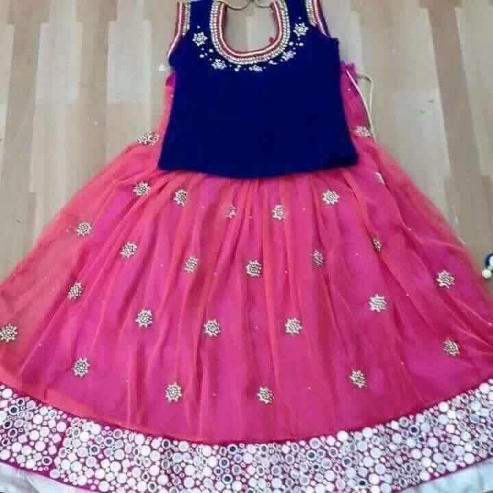 Pink Color Combination Grand Traditional Pattu Pavadai / pattu langa ...