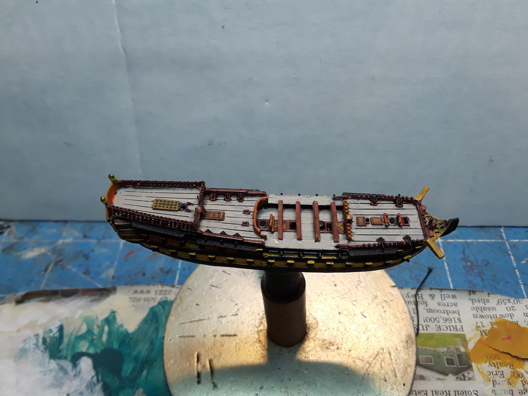 A Miniatures Hobby Room: 3D 1/700 Scale HMS Captain 1787