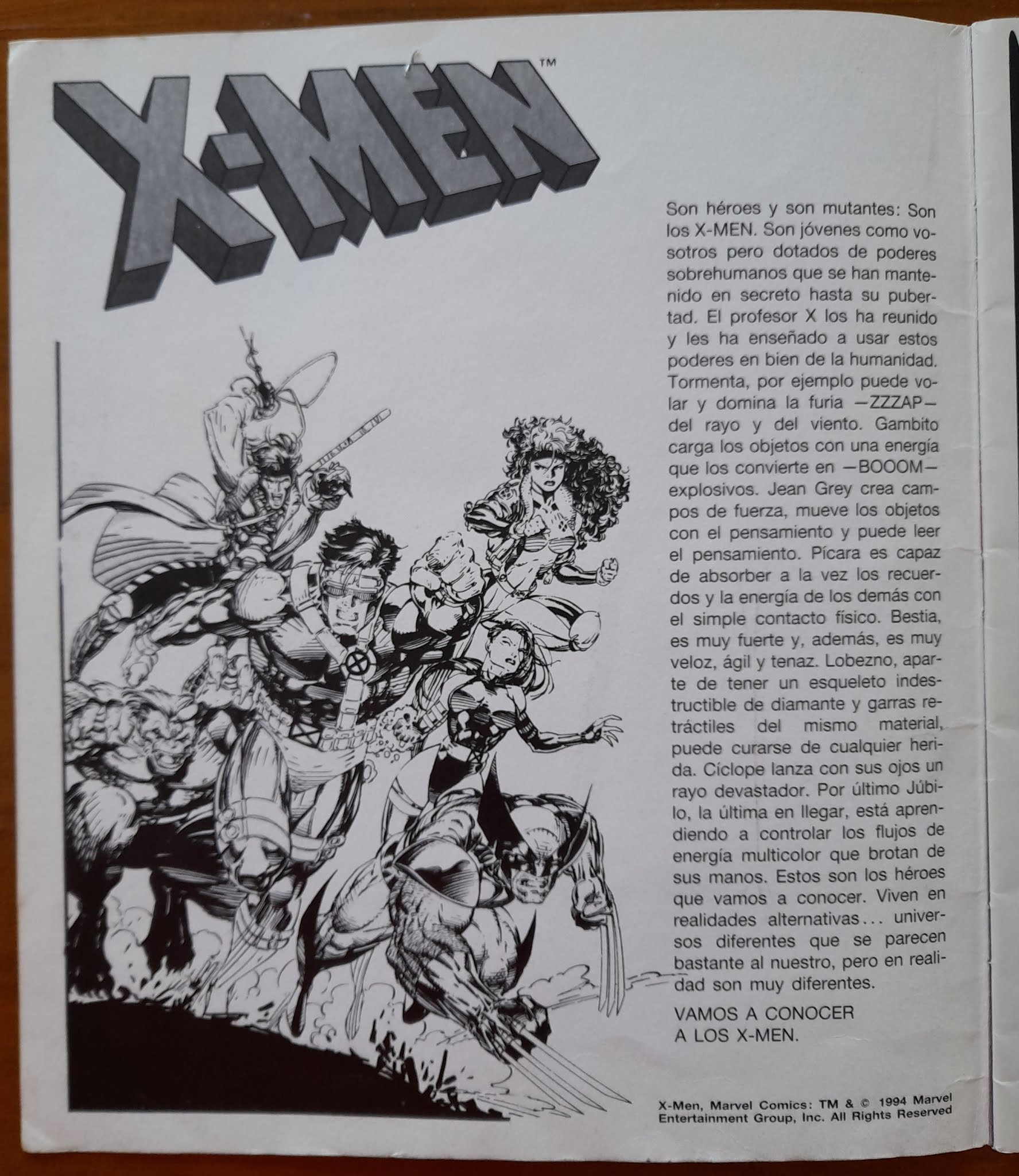 Colecciones del Fin del Mundo: Álbum X-Men, Panini, 1994
