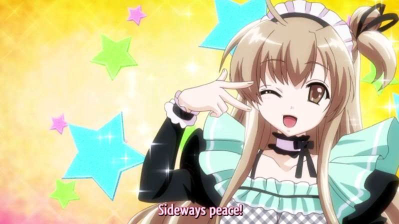 Anime girls doing the peace sign | Animoe