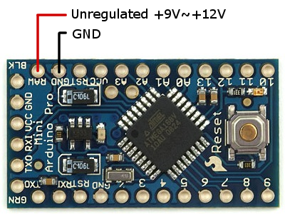 ลองเริ่มกับ Arduino Pro mini ตอนที่ 2 Power pin in - out