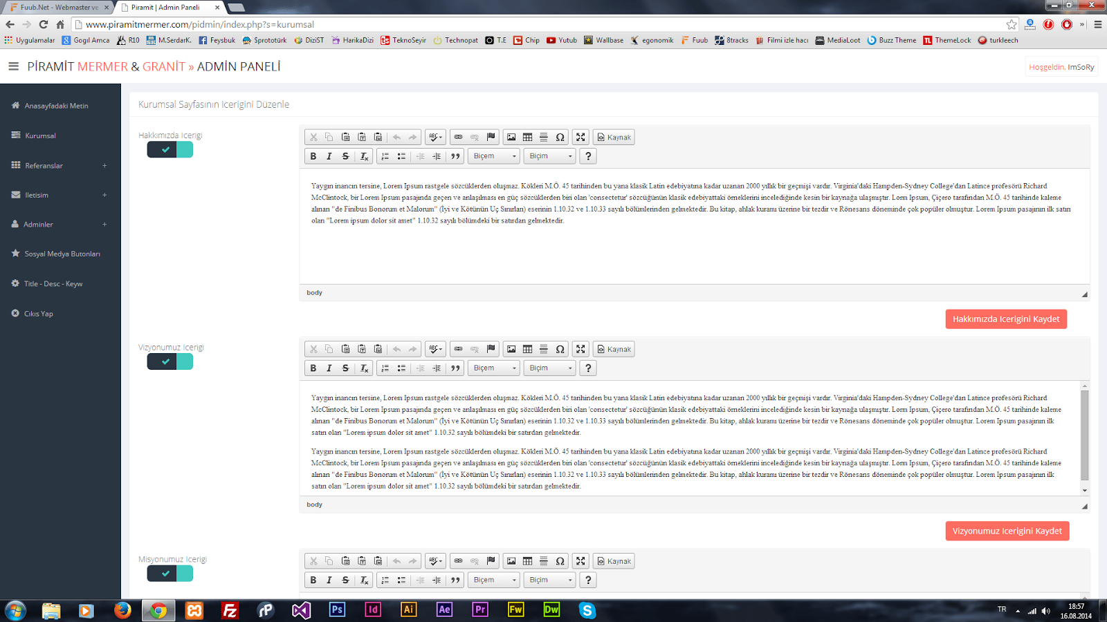 Php Admin Panelli Kurumsal Firma Scripti Php Scriptler Asp Scriptler Ücretsiz Scriptler 5051