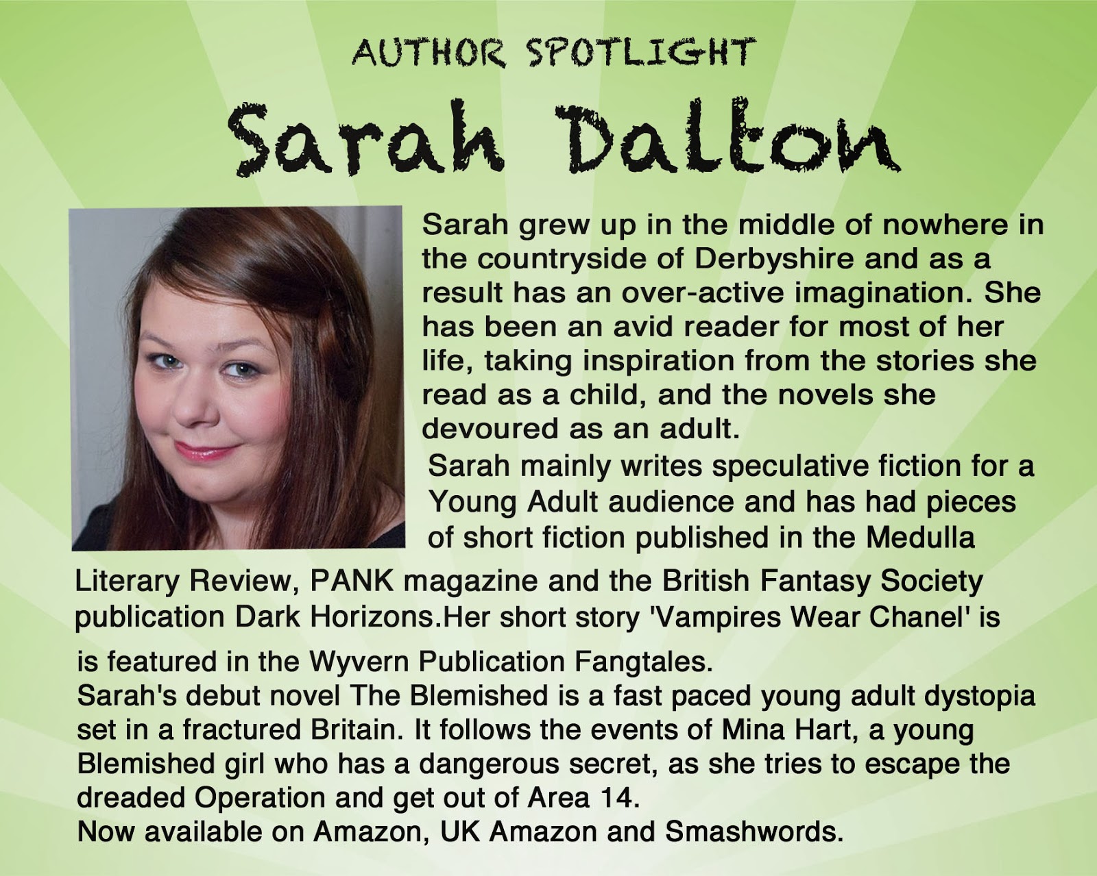 Being Susan...: Author Spotlight Sarah Dalton