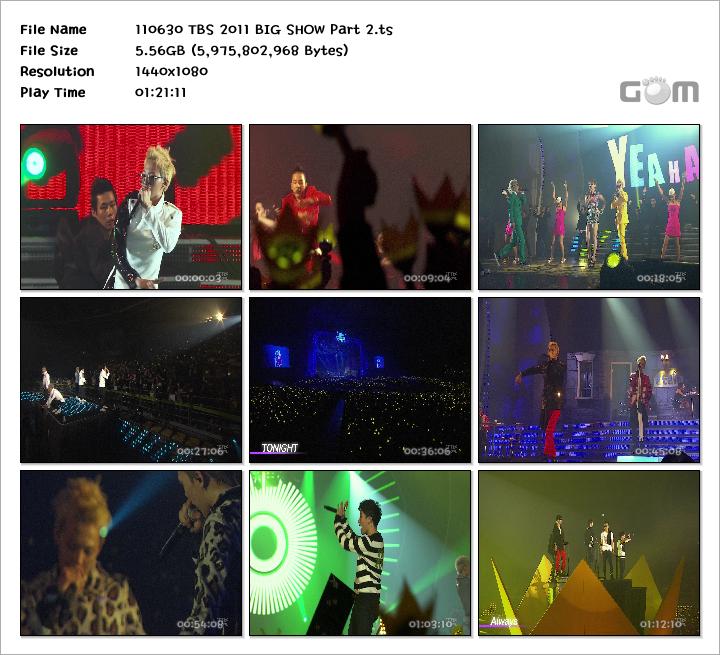 110630 Big Bang - TBS 2011 BIG SHOW ~ Big Bang collection