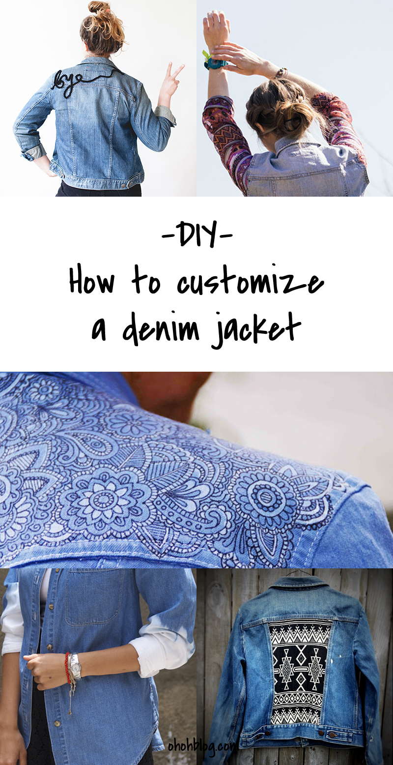 DIy to Try # Customized denim jackets