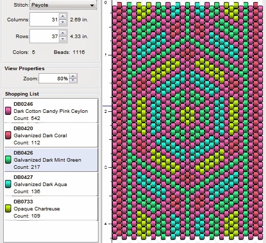 Imaginesque: Beading: Peyote Stitch Pattern 15