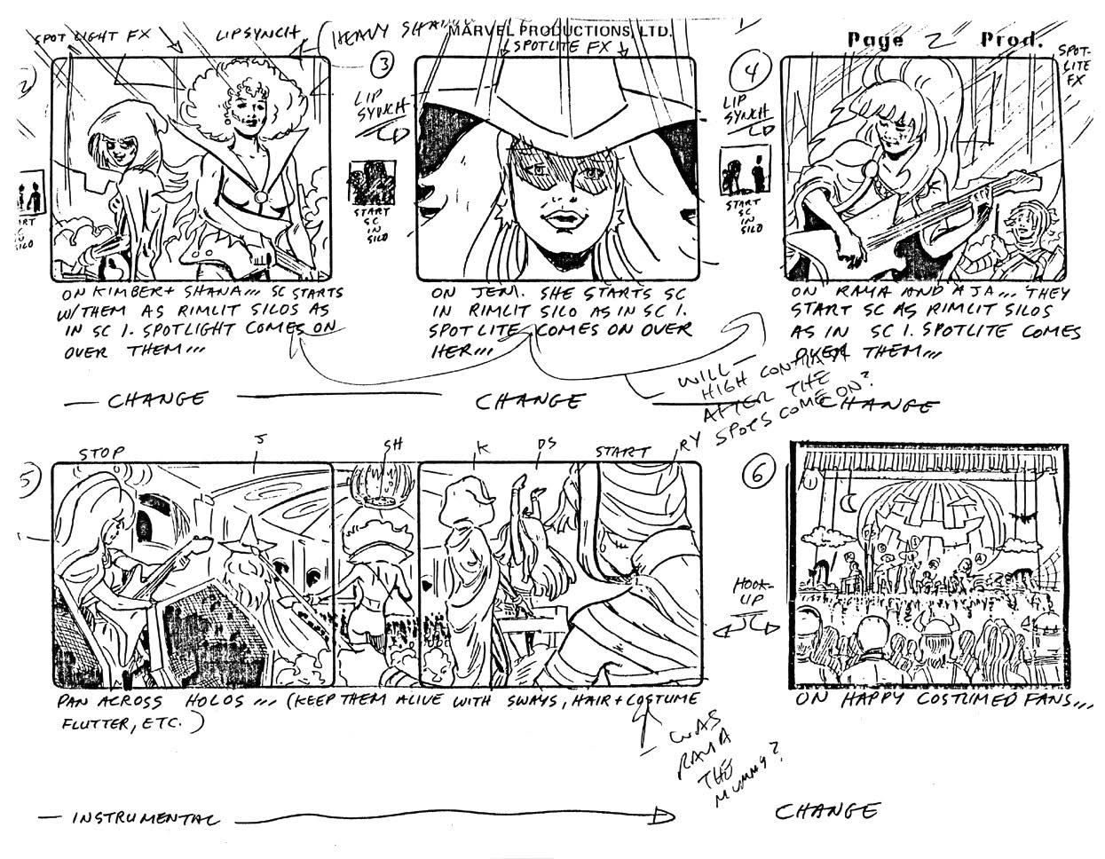 The Sunbow Marvel Archive: The storyboard and slugging process