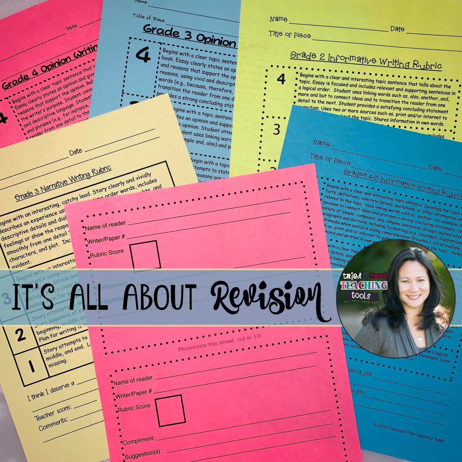 It's All About Revision | Tried and True Teaching Tools