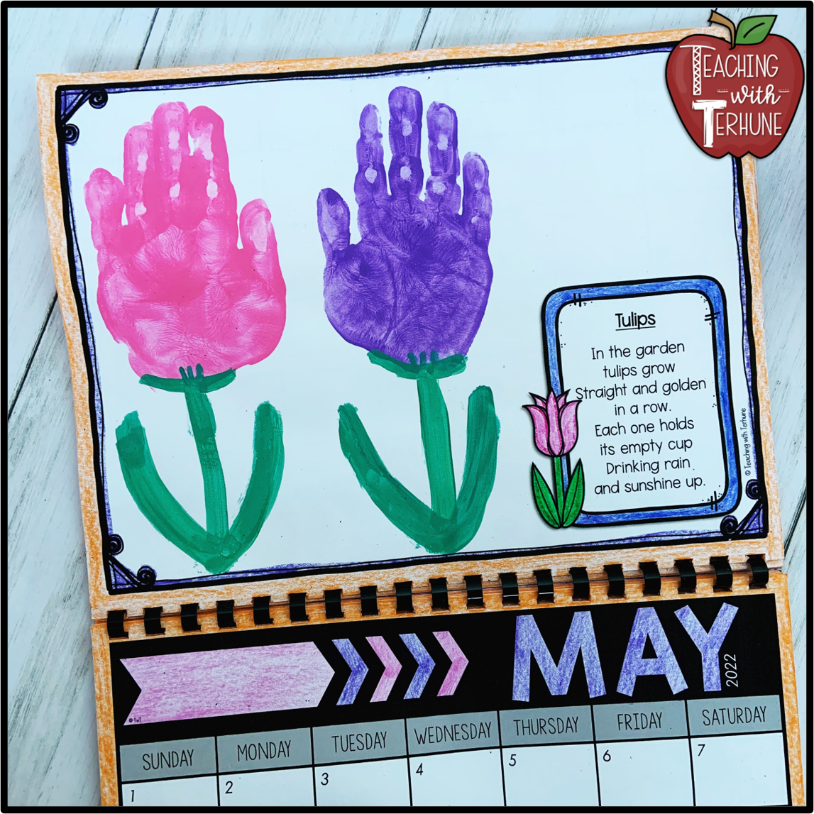 Teaching With Terhune: Handprint Calendar – Student Made Calendar for a ...