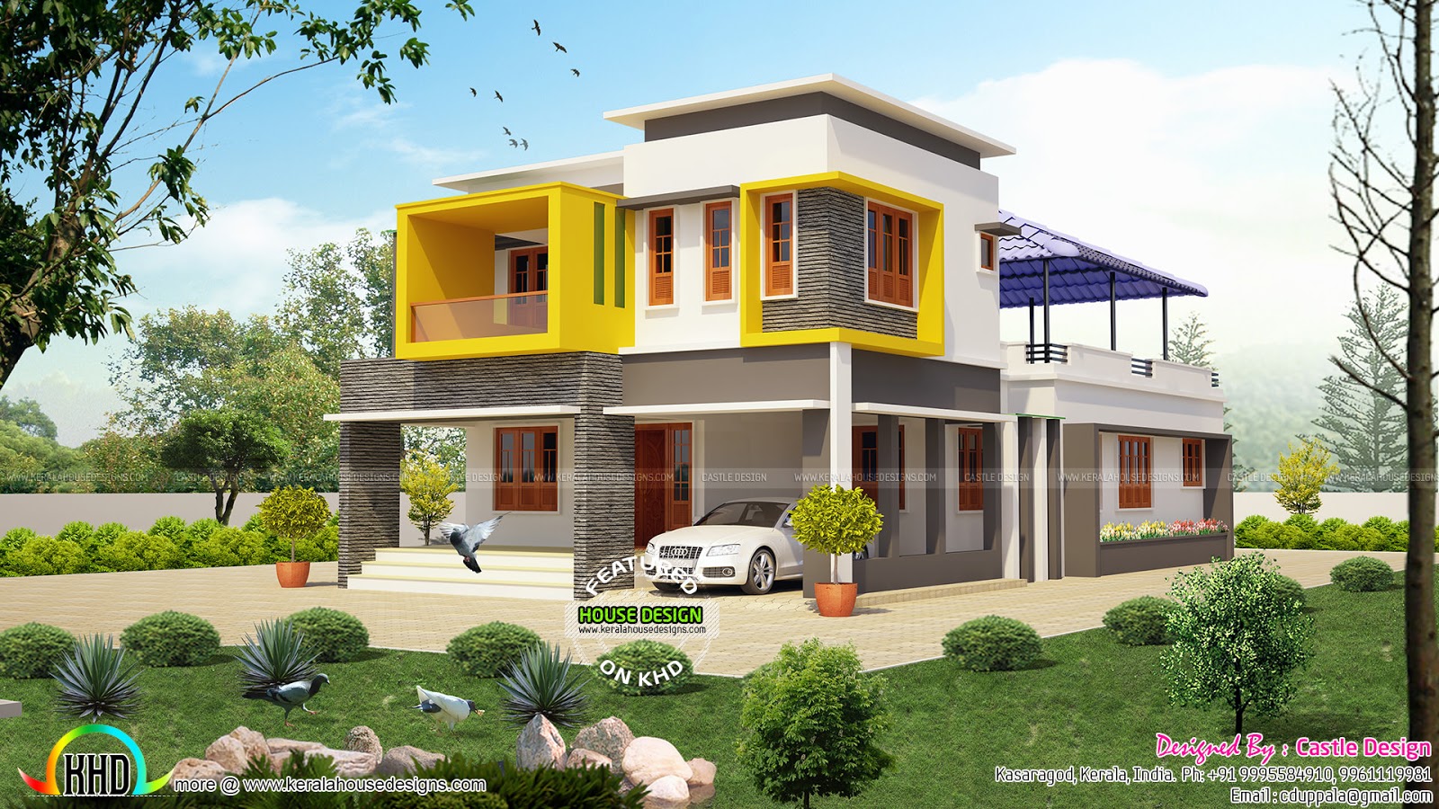 Modern house architecture by Castle Design - Kerala Home Design and ...