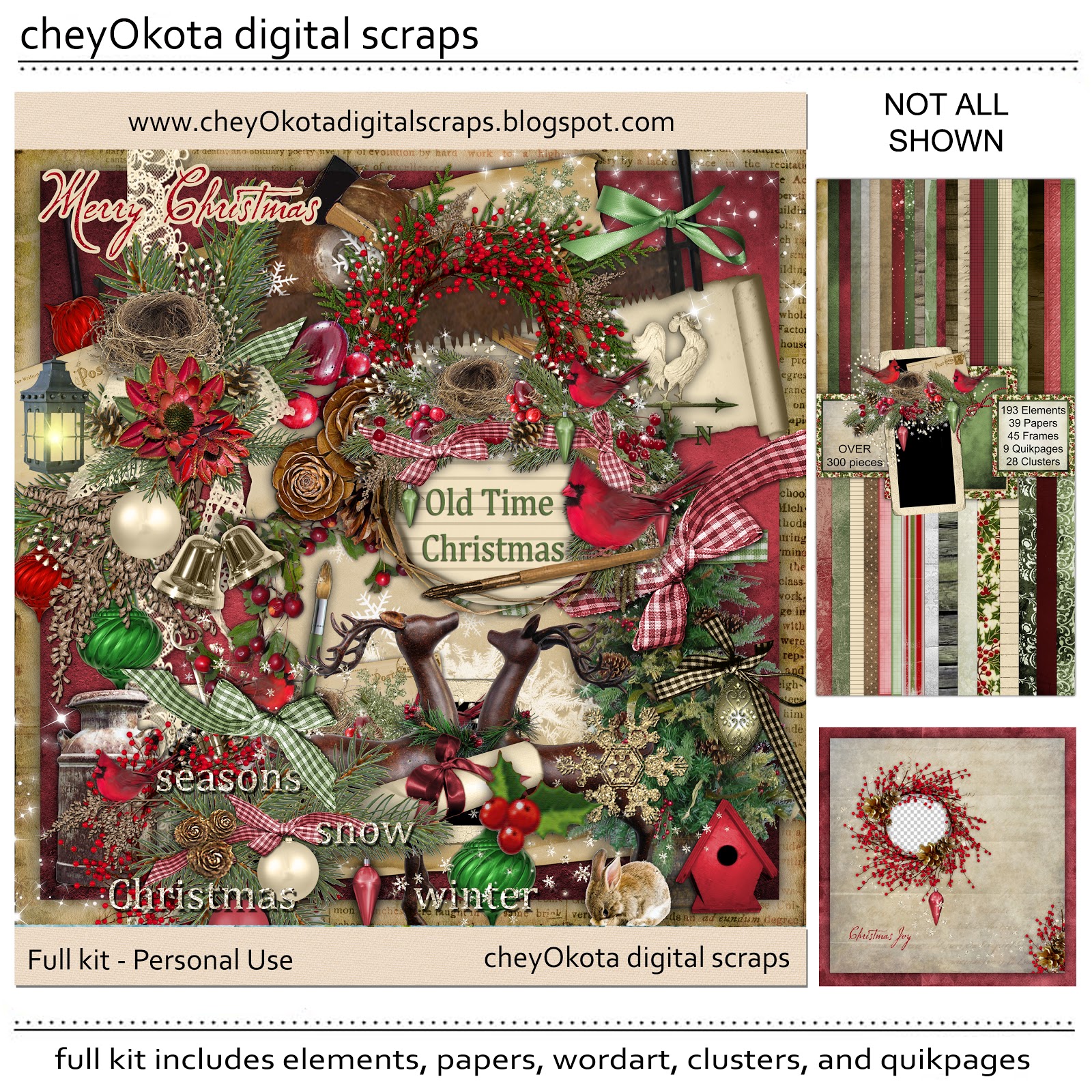 cheyOkota digital scraps: Introducing Digital Scrapbook Bundled Kit ...