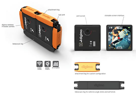 U Love It All: Digimo concept camera splits in two, shoots in 3D