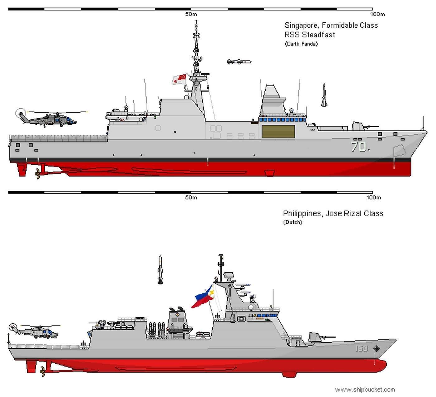 The rhk111 Military and Arms Page: Jose Rizal class Frigate Drawing ...