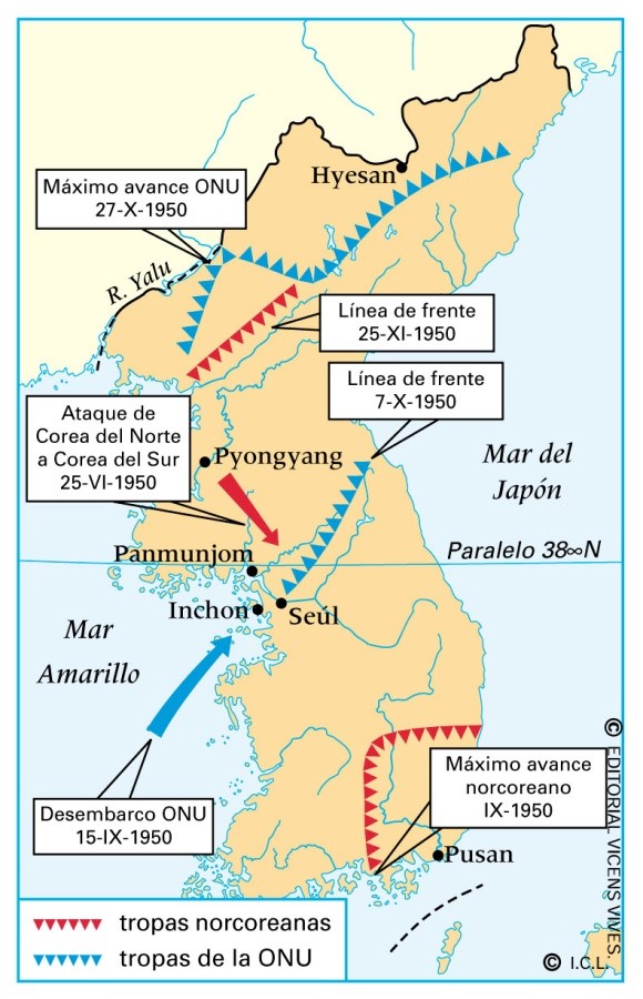 Blog De Historia Del Mundo ContemporÁneo La Guerra De Corea 1950 1953
