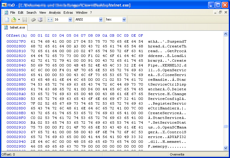 Disclosure Of An Interesting Botnet The Executable Part 1 Malware